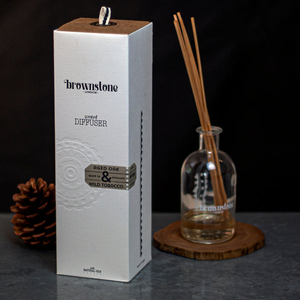Aged Oak & Wild Tobacco Diffuser - 200ml - Brownstone London